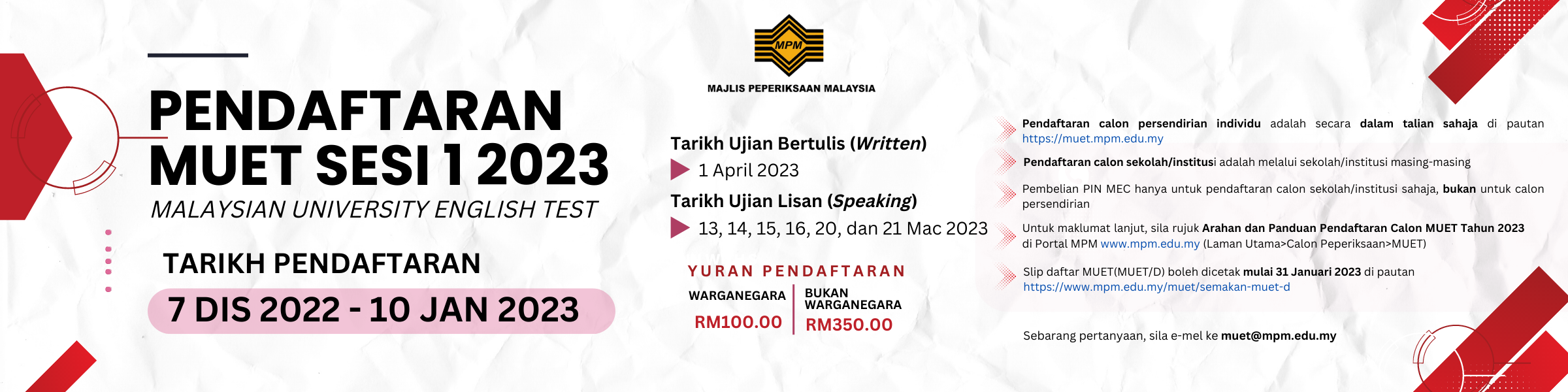 Laman Utama - Portal Rasmi Majlis Peperiksaan Malaysia (MPM)